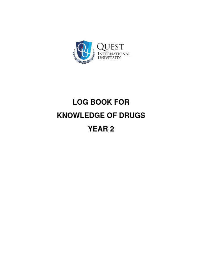 Lau Xin Hua Knowledge of Drugs - (KOD) Y2S1 | PDF | Drugs | Pharmacology