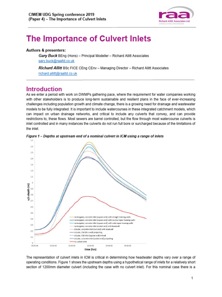 Understanding Culvert Inlet Types | PDF | Pipe (Fluid Conveyance ...