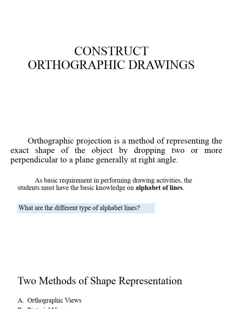 Lesson 4q Construct Orthographic Drawings (1) | PDF | Geometry