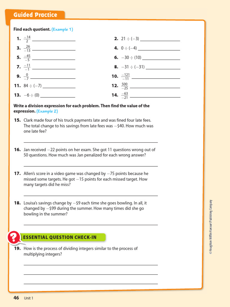 G7 - Integer Division | PDF | Mathematics