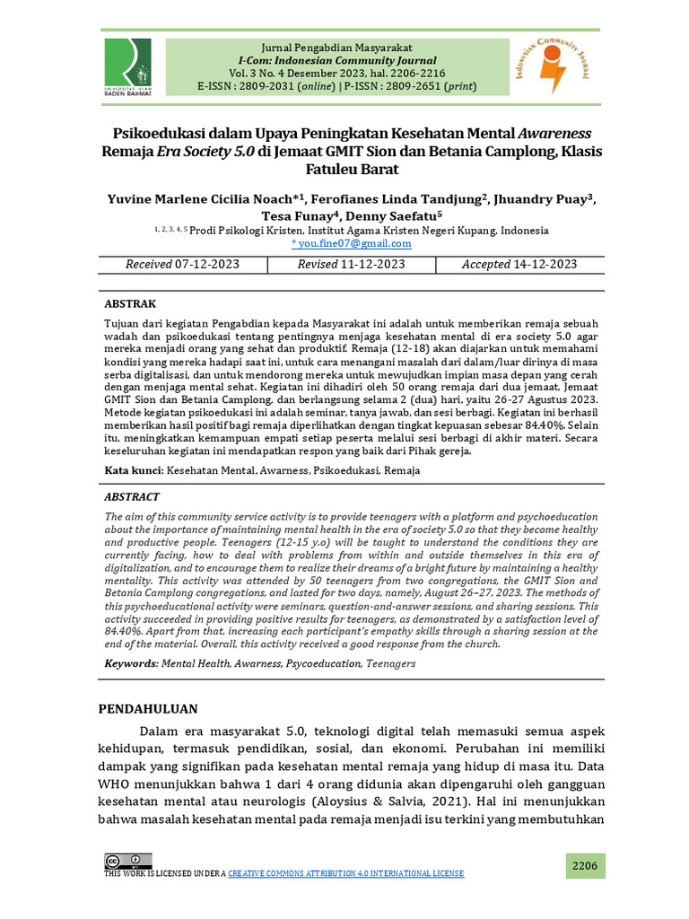 Psikoedukasi Dalam Upaya Peningkatan Kesehatan Men | PDF | Pengembangan Diri