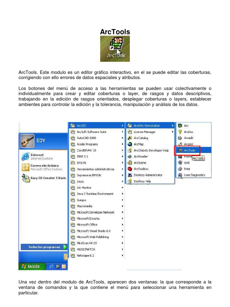 Arc Tools Pdf Point And Click Ventana Informática
