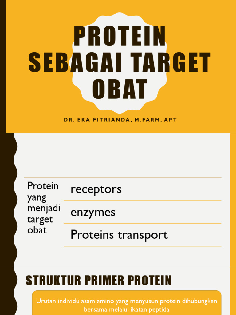 Protein Sebagai Target Obat | PDF | Sains & Matematika