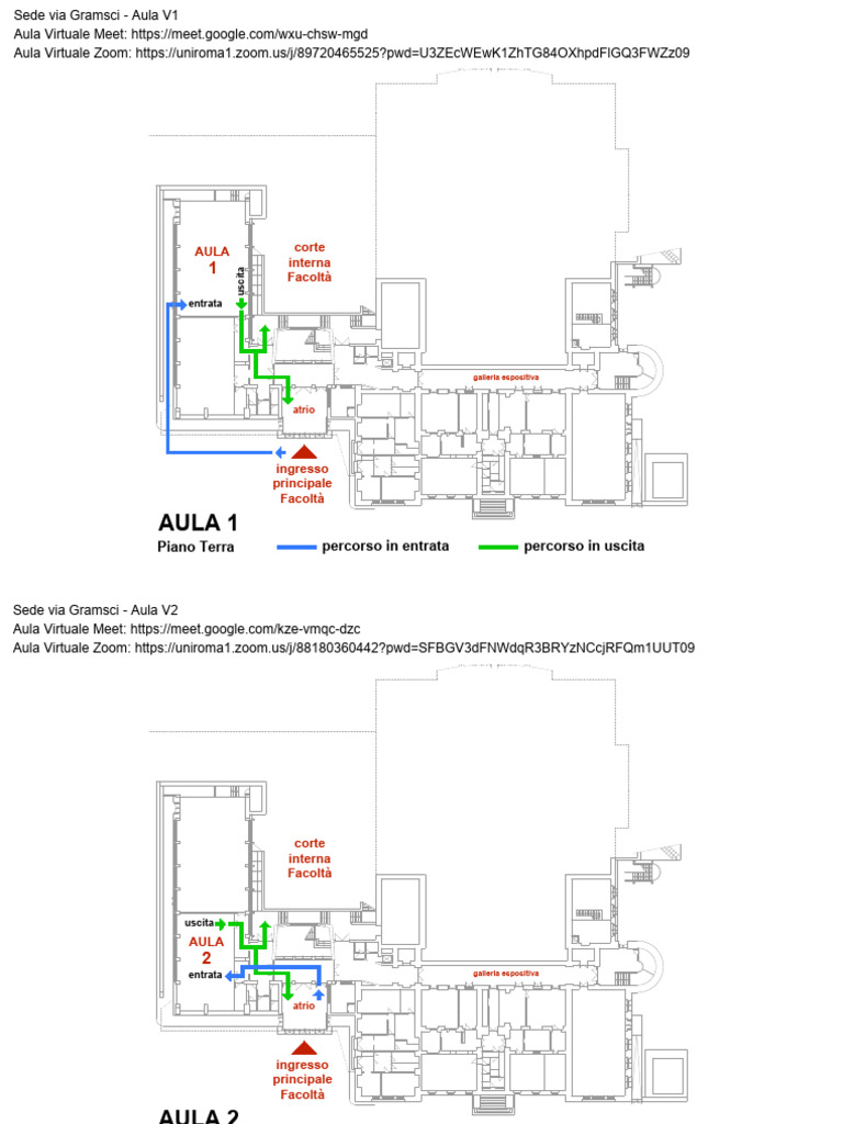 Accesso Aule - Gramsci | PDF