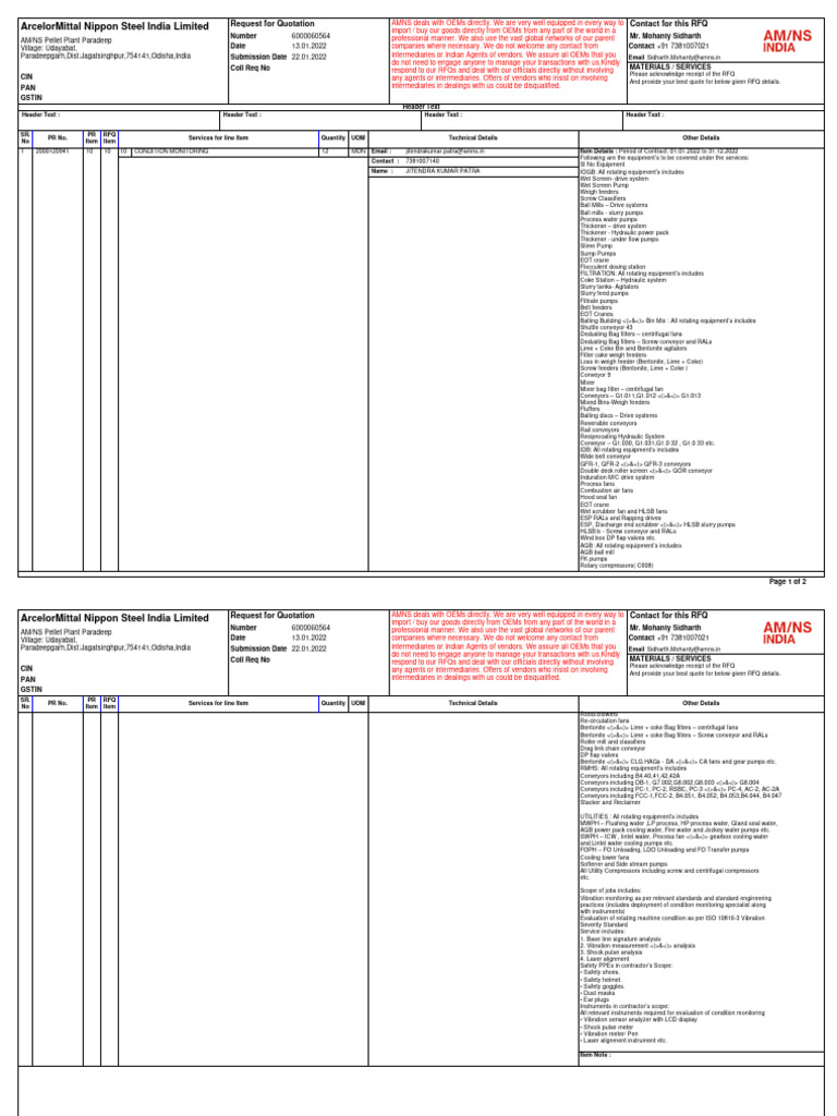 FTP Secureftp - Amns.in UPLOAD 2022 January 6000060564 IN 6000060564 | PDF | Pump | Filtration