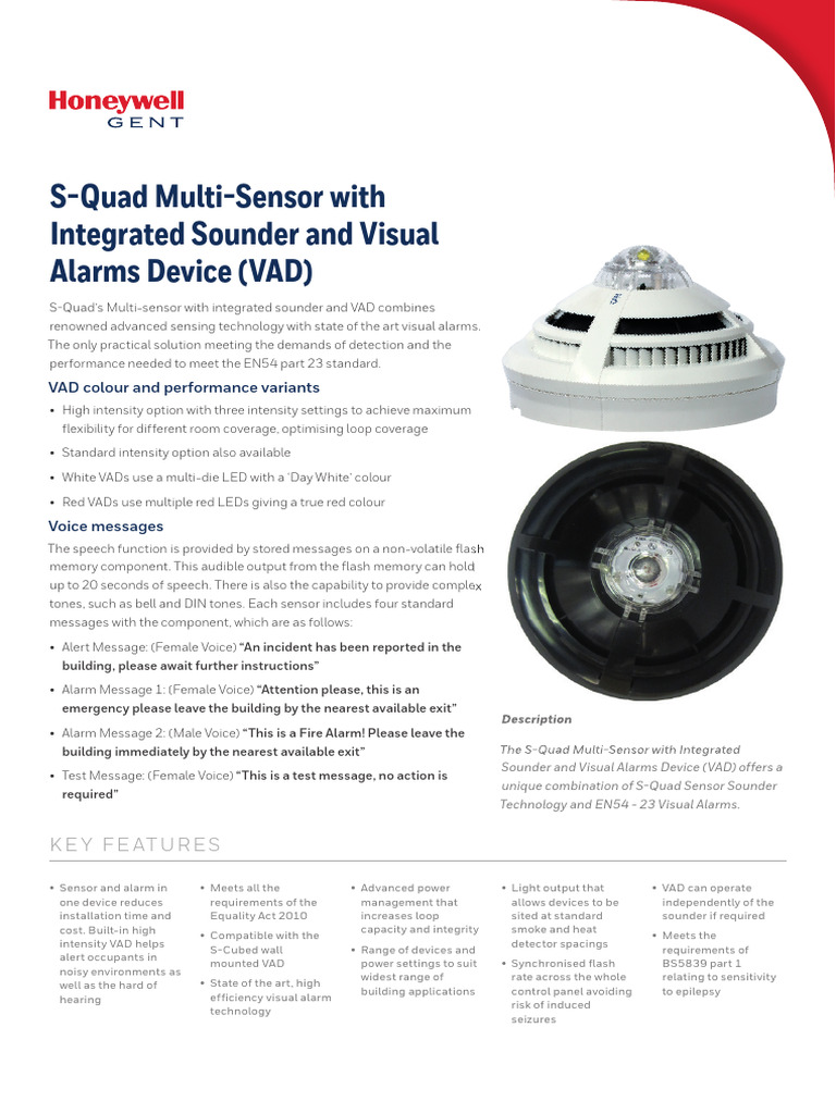 HG S-Quad Sensor and Sounder and VAD | PDF | Equipment