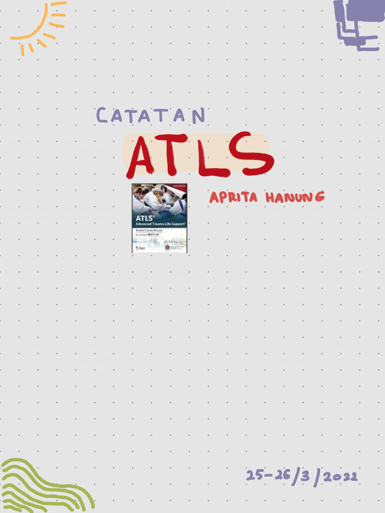 Catatan ATLS Ed 10 | PDF