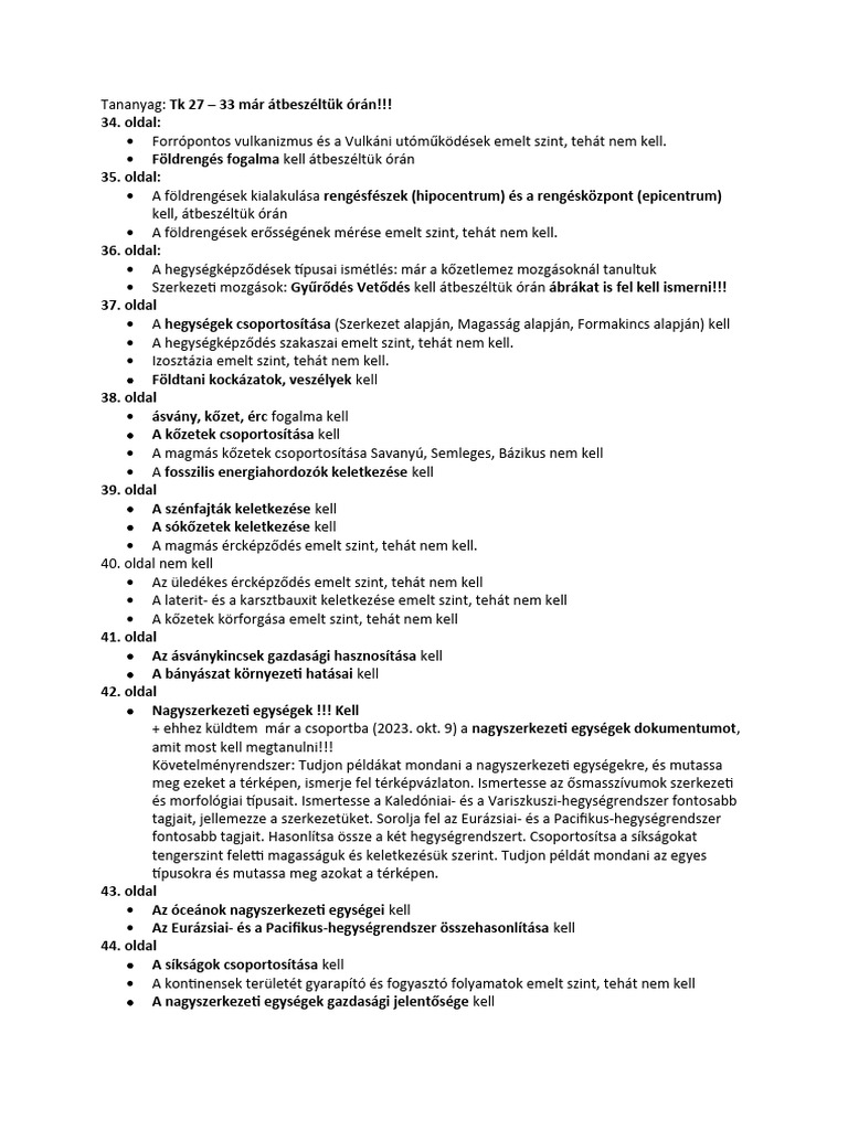 Kőzetburok-Tananyag 3 | PDF