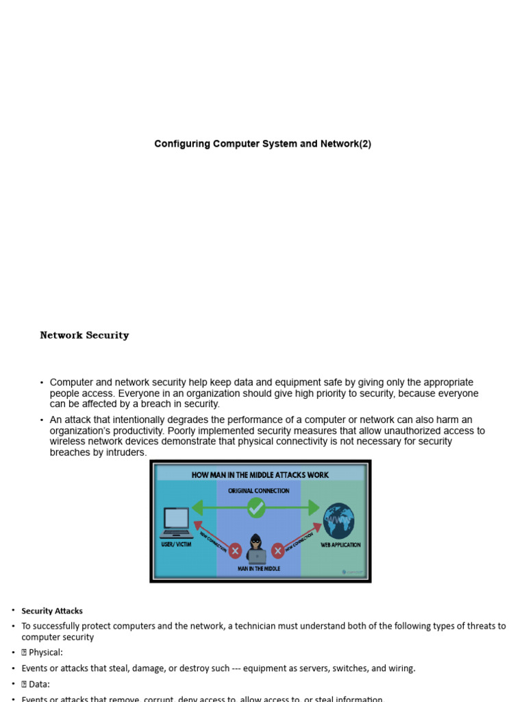 Configuring Computer System and Network | PDF | Computer Virus | Security