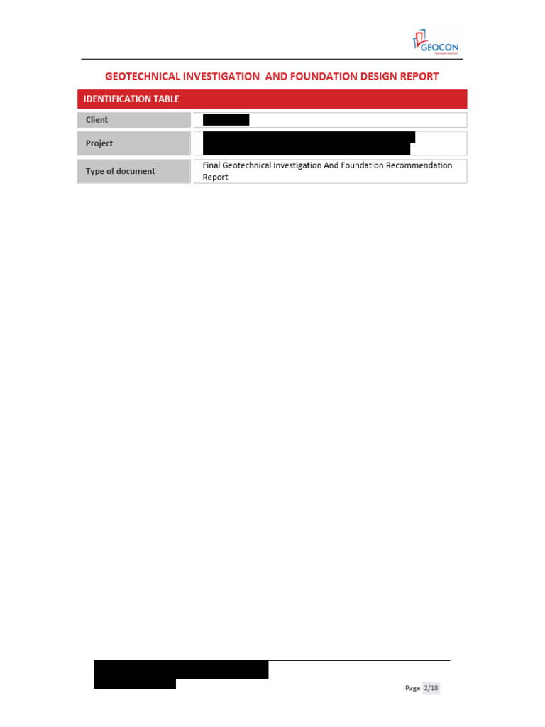 Soil Investigation Report | PDF | Borehole | Geotechnical Engineering