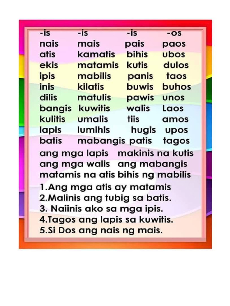 Tagalog Reading Materials 1 | PDF