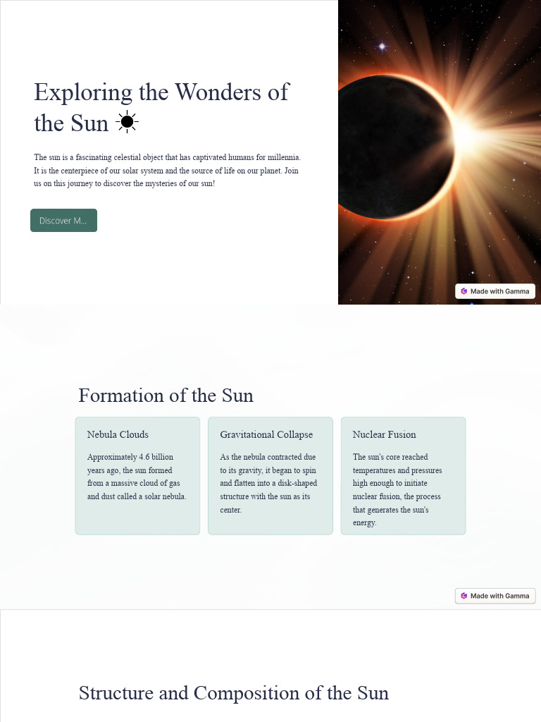 Discovering the Sun's Mysteries | PDF | Sun | Astronomical Objects