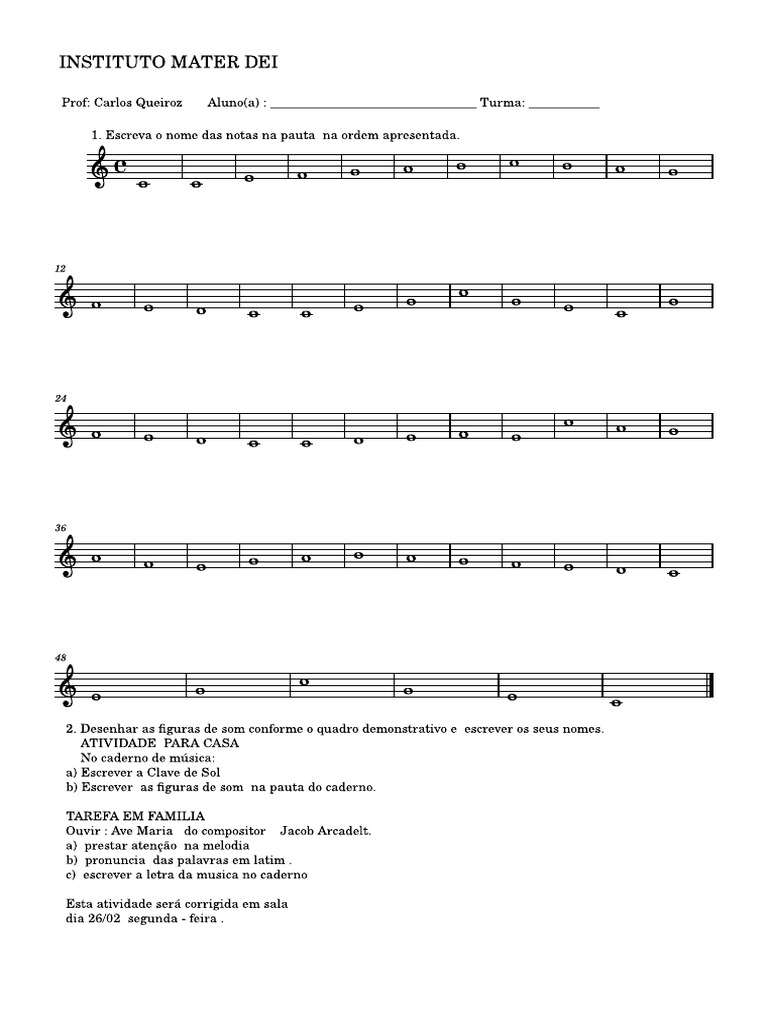 Atividade - 1a Mater Dei | PDF