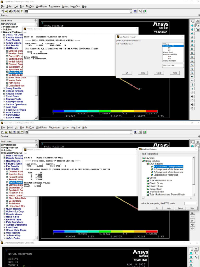 FEM Lab 1 | PDF | Classical Mechanics | Solid Mechanics