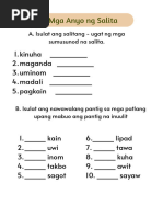 Magkasalungat Magkasing Kahulugan Worksheet | PDF
