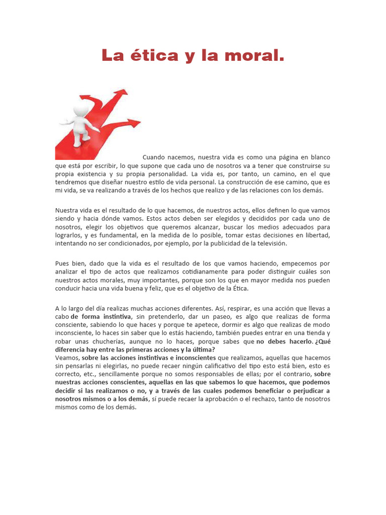 La Ética y La Moral | PDF | Moralidad | Existencia