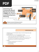 Overview of Community-Based Monitoring System | PDF | Poverty | Poverty ...