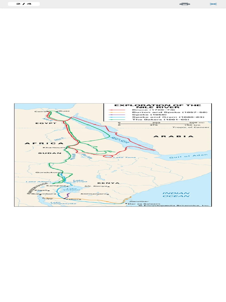 Blue Nile River Overview and Map | PDF | Nile | Water