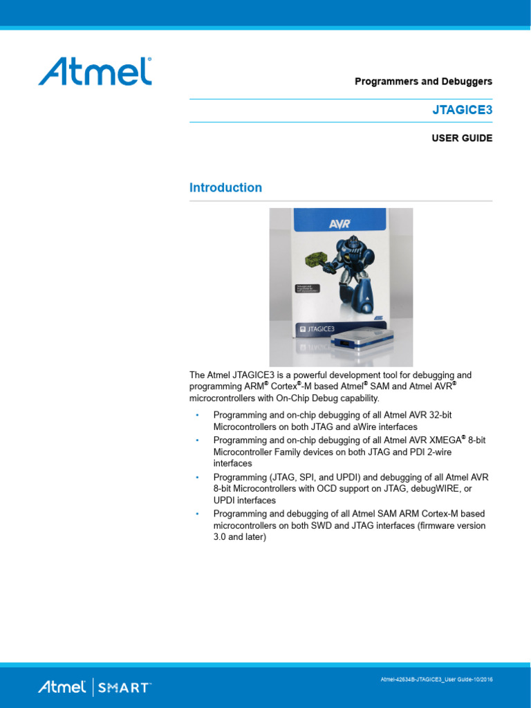 Atmel 42634 JTAGICE3 - UserGuide | PDF | Computer Hardware | Electronics