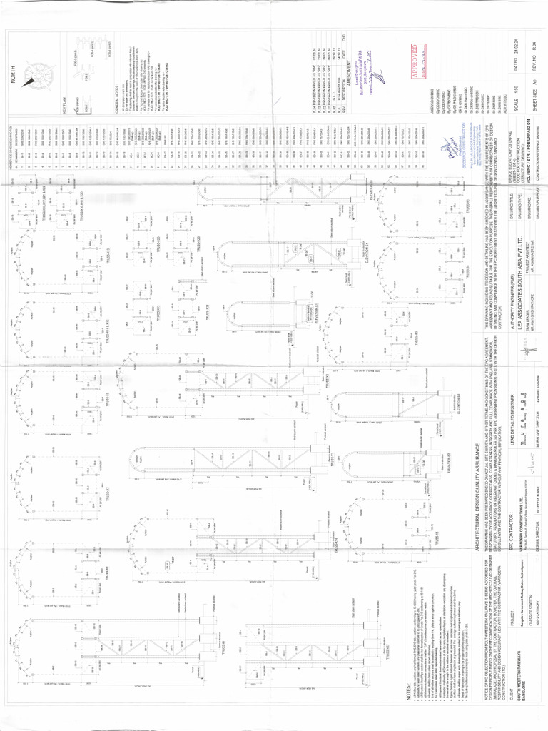 Bangalore Cantt - Structural Drawings FOB Part 4 | PDF