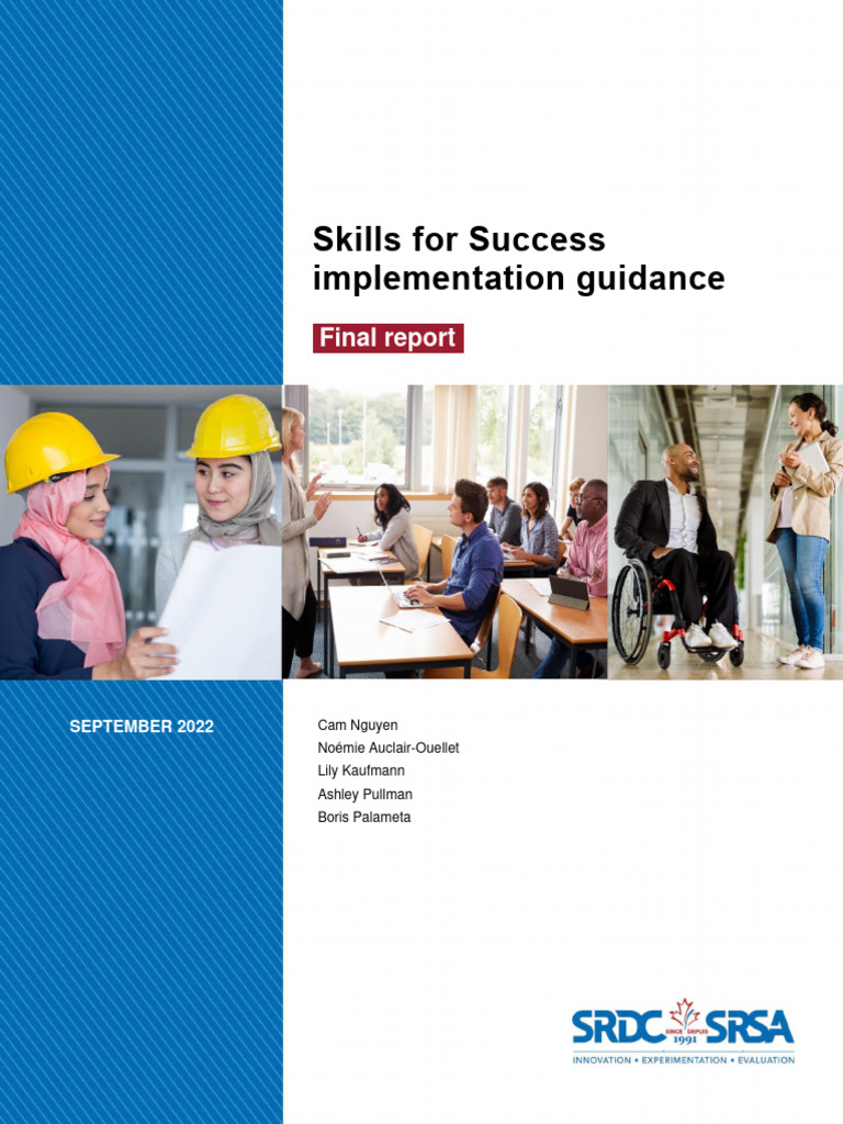 Skills For Success Implementation Guidance Final Report | PDF | Learning | Intersectionality