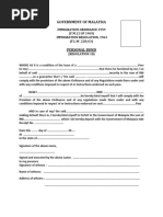 Security Bond Form for Immigration Malaysia | PDF | Government | Justice