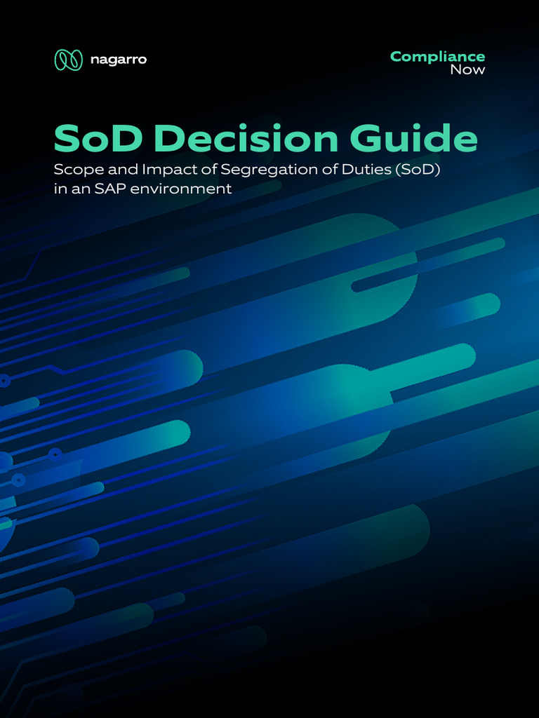 SoD Decision Guide E Book ComplianceNow Nagarro | PDF | Risk | Risk ...