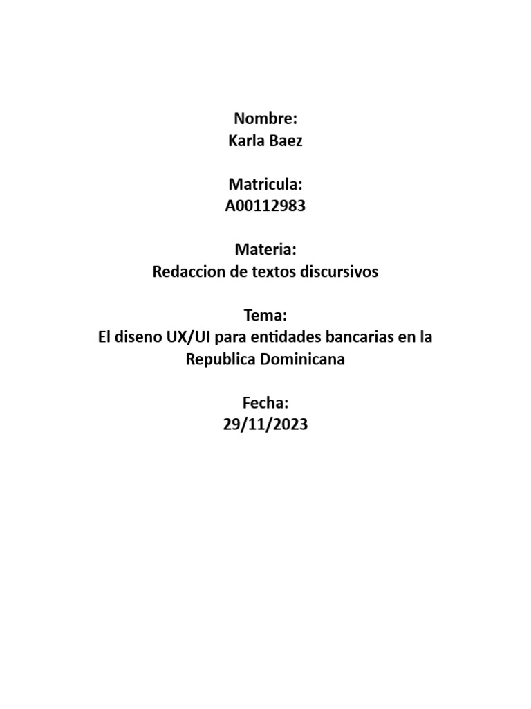 Redaccion Karla | PDF | Usabilidad | Interfaz de usuario