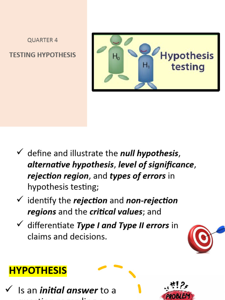 Hypothesis Testing Explained: Types & Errors | PDF | Type I And Type Ii ...