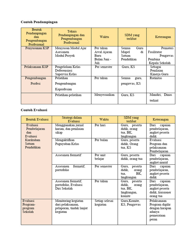 Contoh Pendampingan | PDF