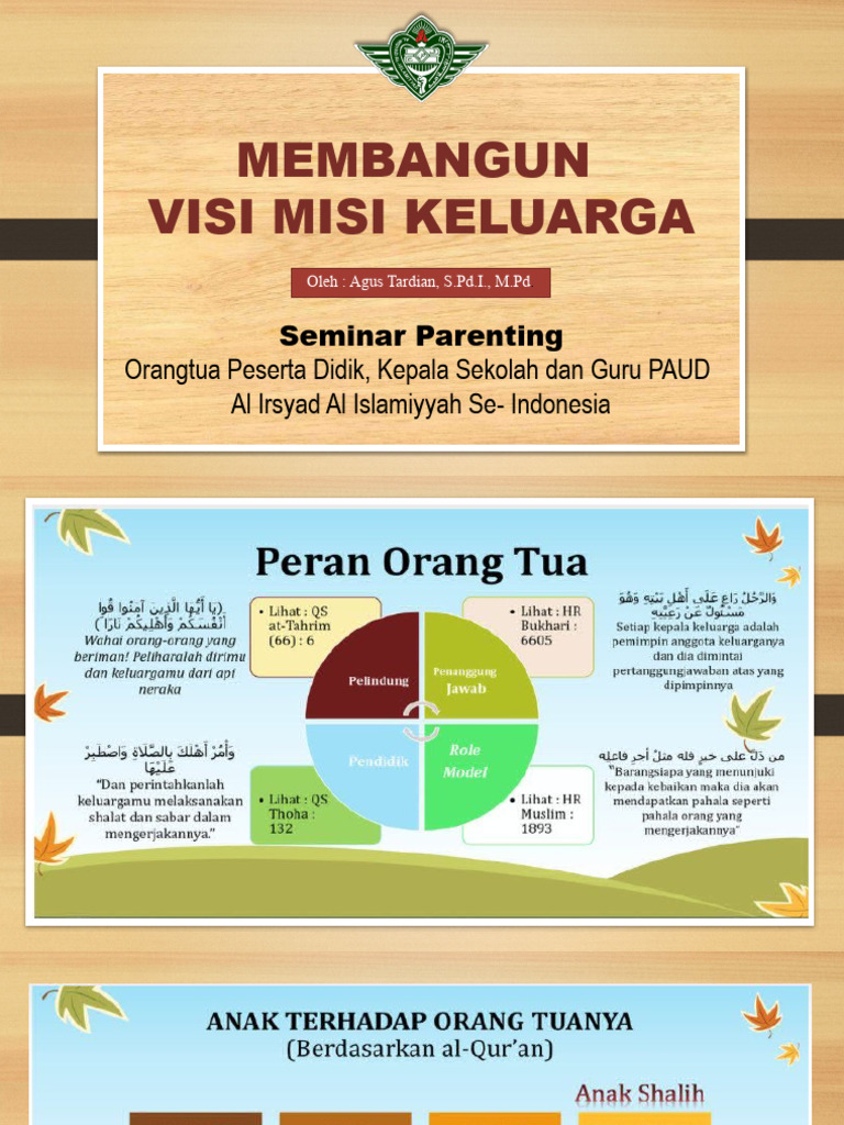 Membangun Visi Misi Keluarga Parenting Paud Se Indonesia | PDF