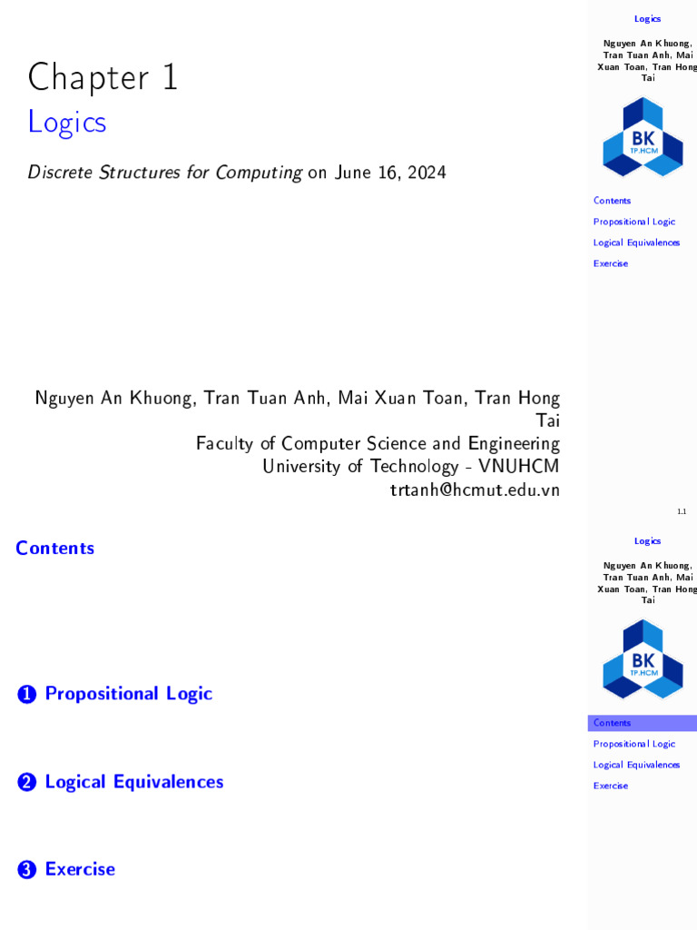 Ds 1 Propositional | PDF | Logic | If And Only If