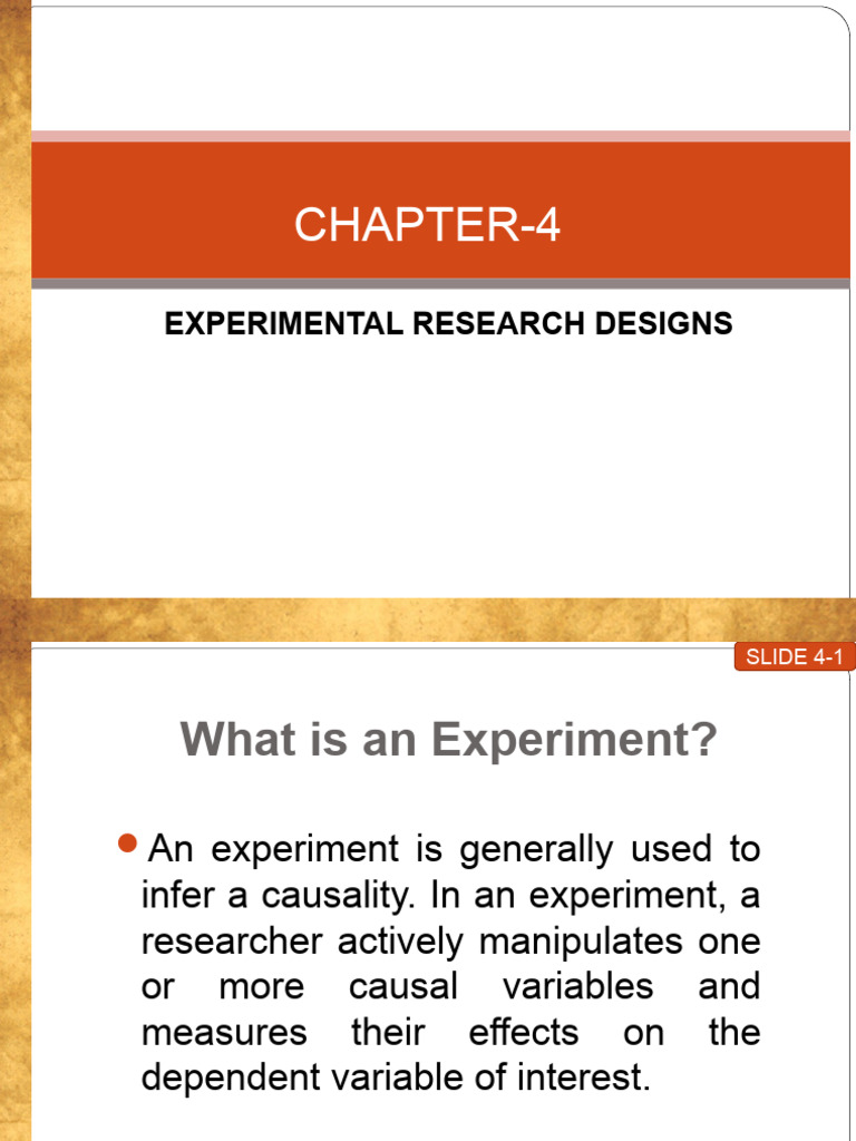 CH 4 | PDF | Experiment | Dependent And Independent Variables