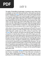 Act 5 Summary of Romeo and Juliet | PDF | Characters In Romeo And Juliet