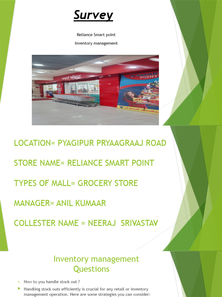 Presentation Inventory Management Pdf Retail Supply Chain