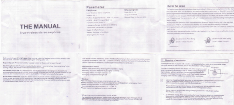 Manual Auriculares M90 Pro Pdf