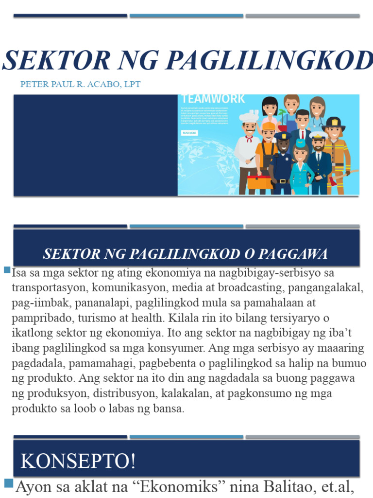 Sektor NG Paglilingkod | PDF