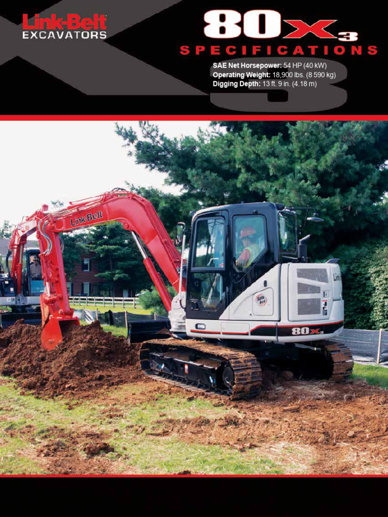 Link Belt 80 X3 Spin Ace | PDF | Engines | Pump