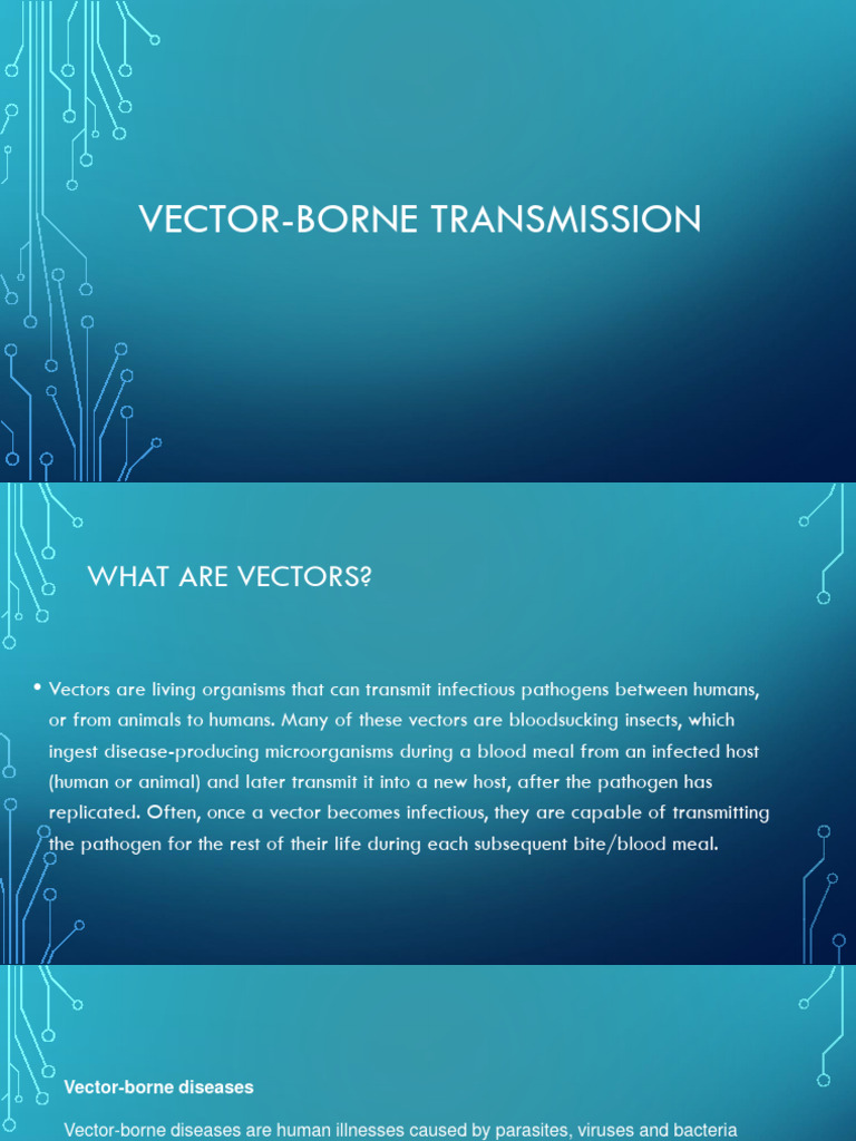 Vector-borne-transmission | PDF | Public Health | Biology