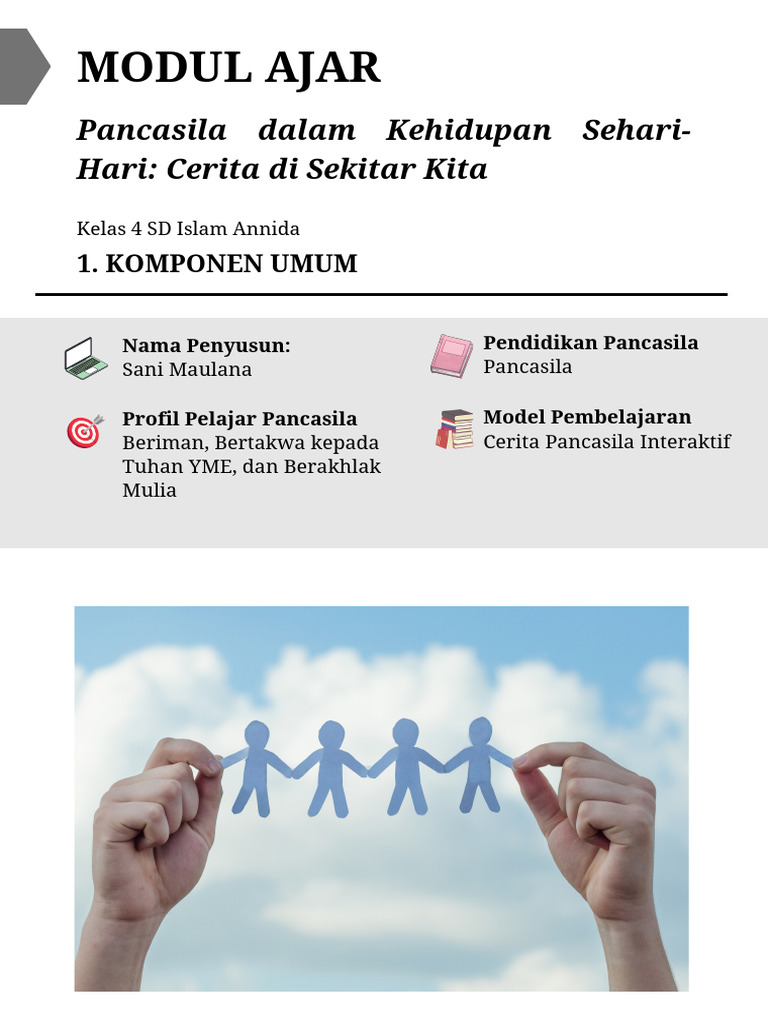 Modul Ajar PPKN 1 1 | PDF | Karier & Perkembangan