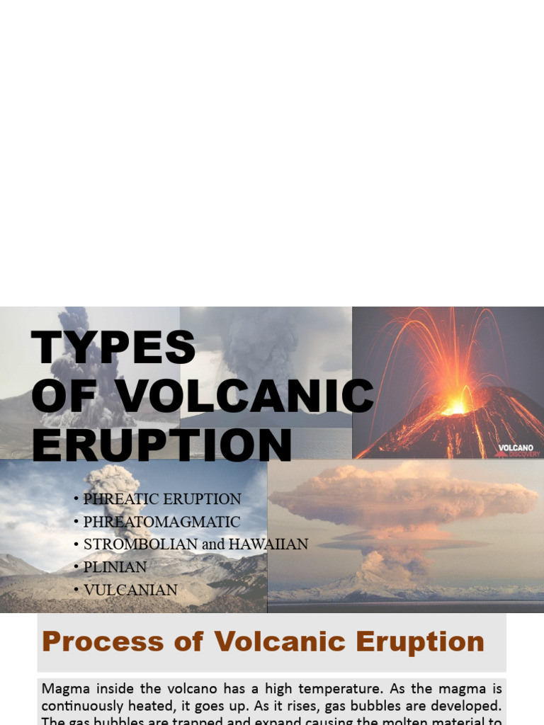 Types of Volcanic Eruptions Explained | PDF | Types Of Volcanic ...