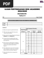 TP1483 - 2 Set Kertas Matematik Tahun 6 Upsa Sesi 202320245 | PDF