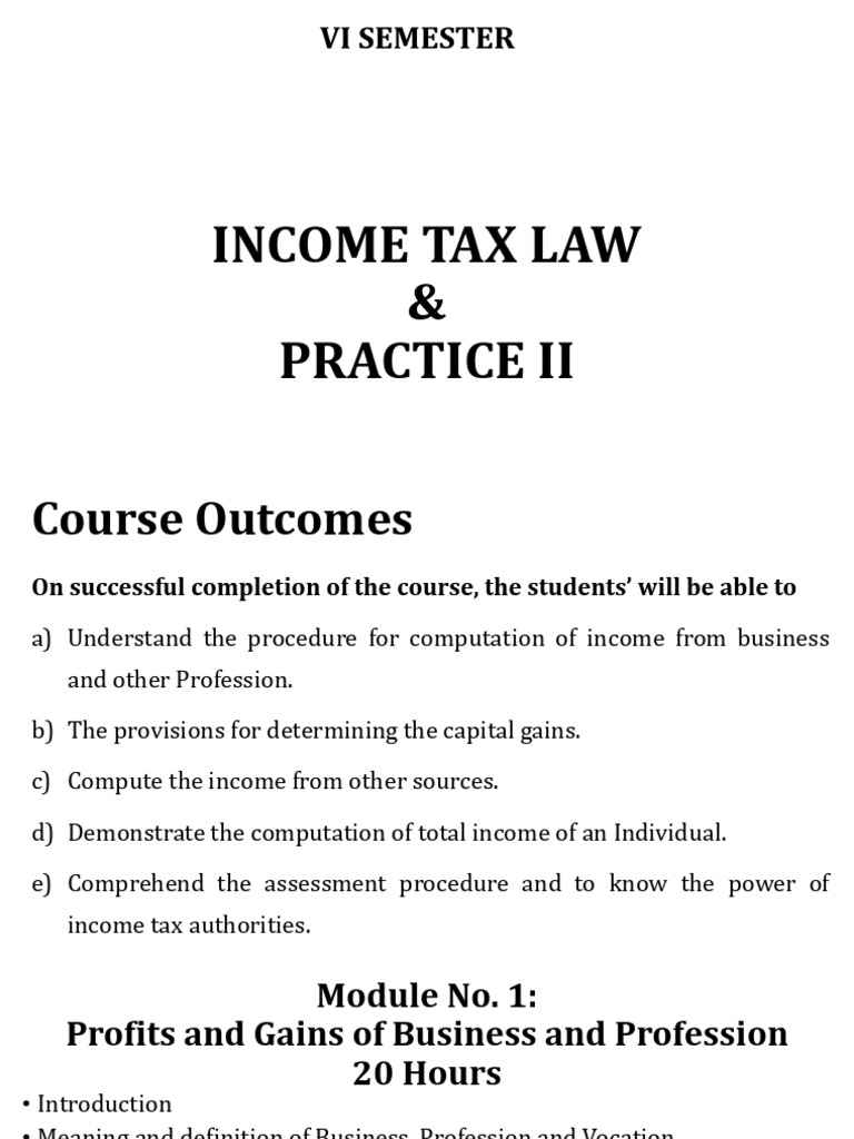 Income Tax Law Practice II | PDF | Expense | Depreciation