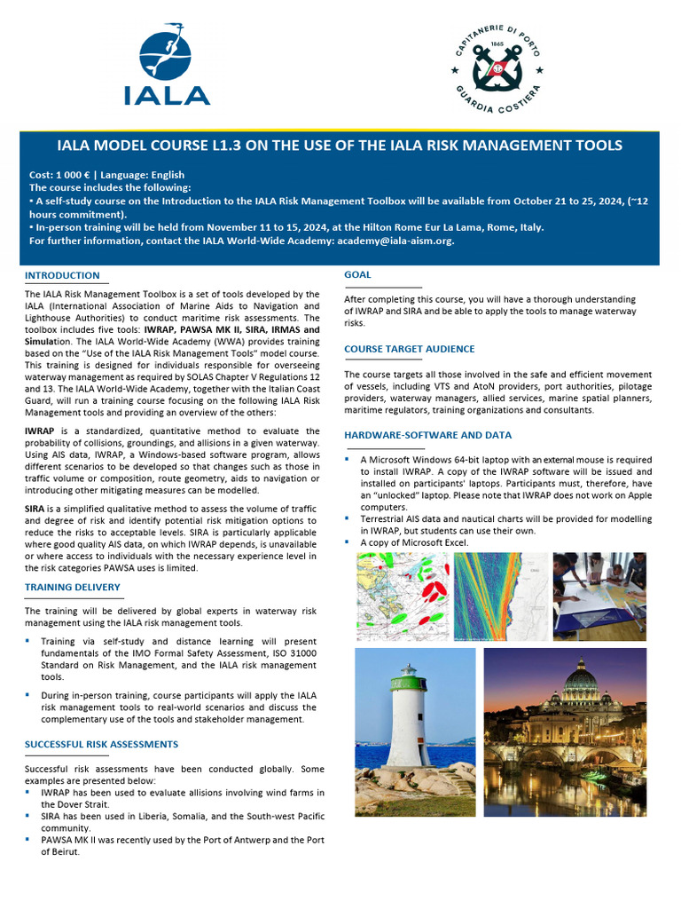 IALA Risk Management Tools Course | PDF | Risk | Risk Management