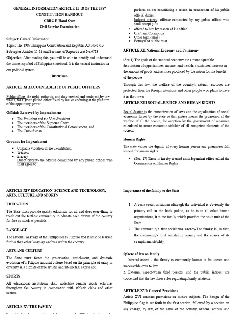 General Information Article 11 | PDF | American Government | United ...