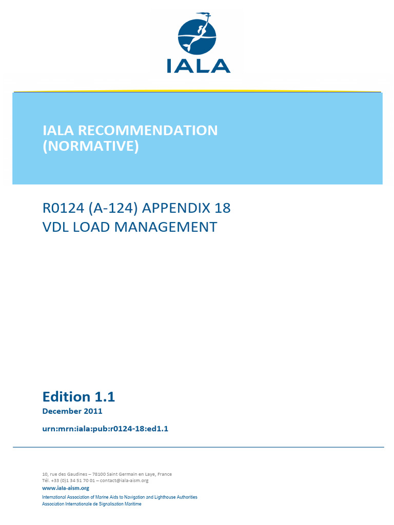 R0124-18 Ed1.1 VDL Load Management (A-124 App.18) December 2011 | PDF ...