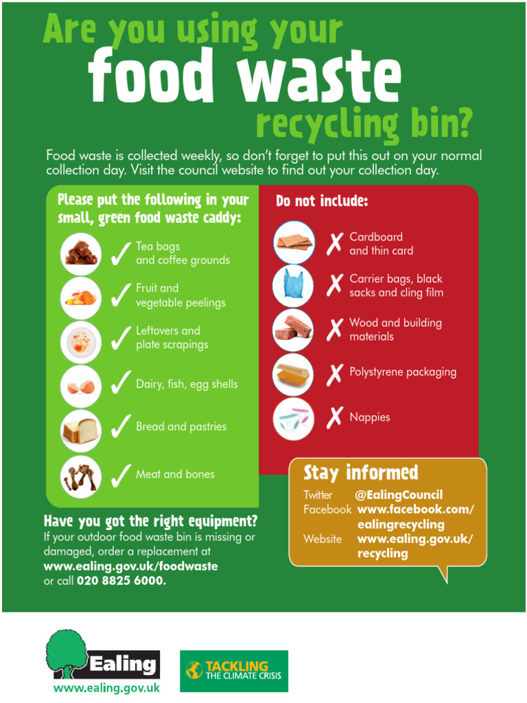 EC9835 1 Kerbside Food Waste Recycling A5 Leaflet | PDF