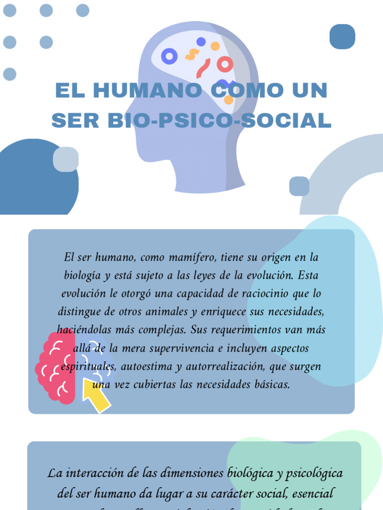 Copia de El Humano Como Un Ser Bio-Psico-Social | PDF