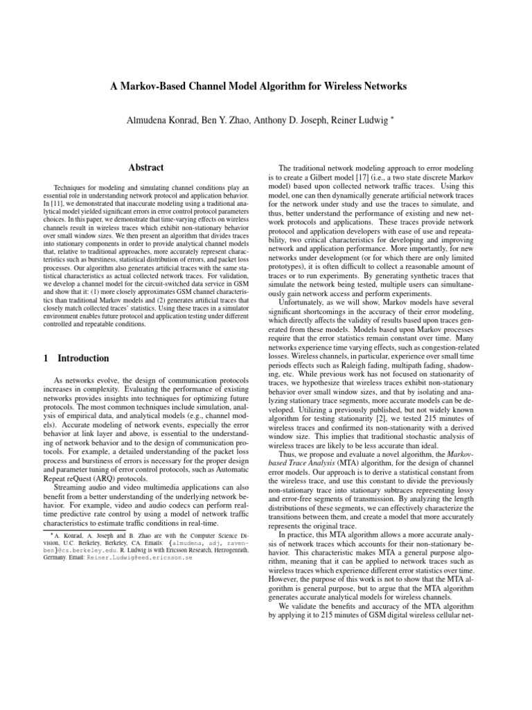 Winet 01 | PDF | Stationary Process | Computer Network