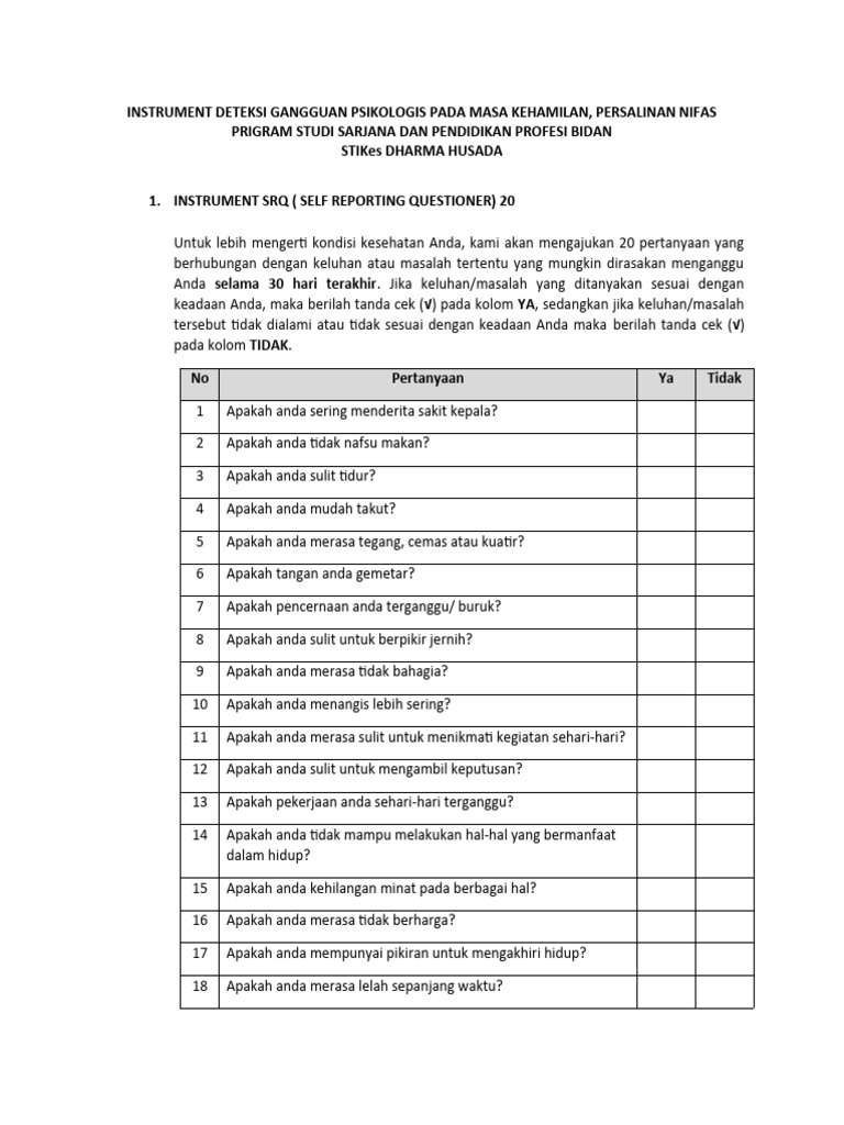 Deteksi Gangguan Psikologis Ibu Hamil | PDF